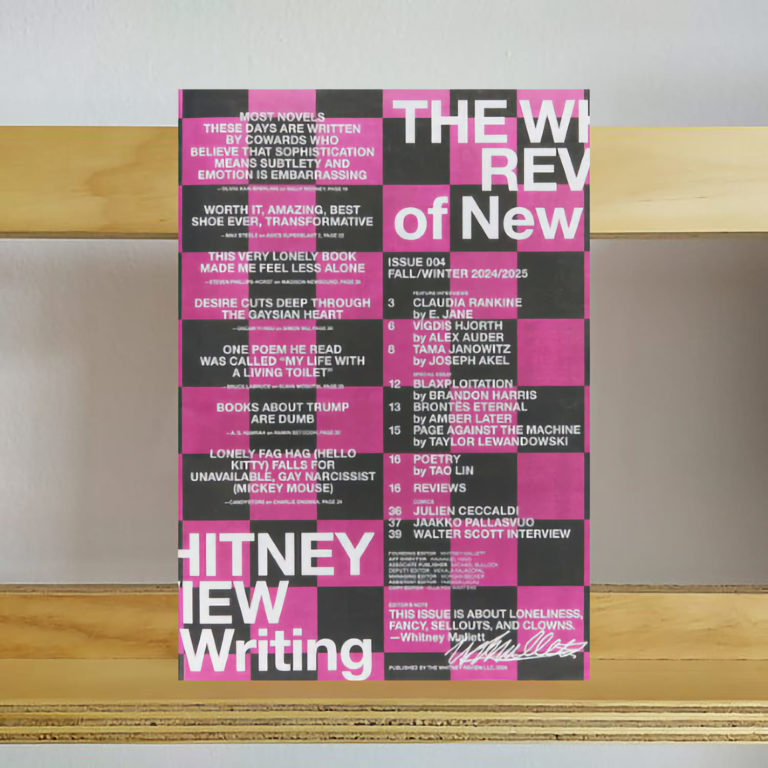 Bold Shelves #10 – The Whitney Review of New Writing: Testo senza ...